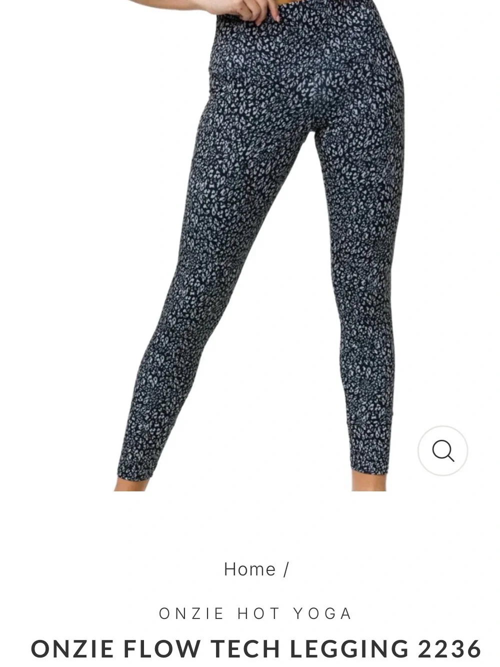 Onzie | Pants & Jumpsuits | Nwts Onzie Black And White Speckle Flow ...